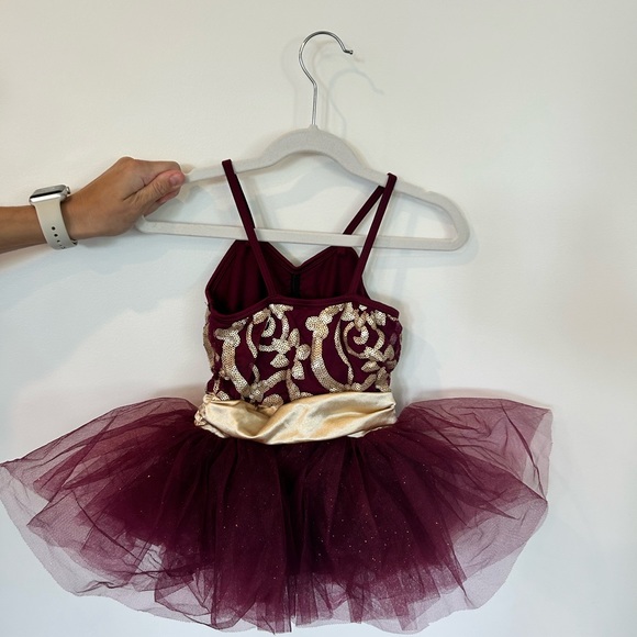 Weissman | Costumes | Maroon And Gold Dance Costume | Poshmark
